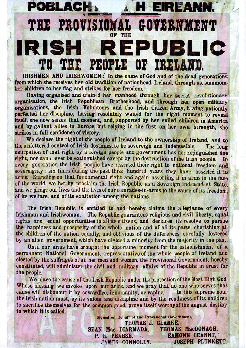 00vii_TCD 1916 proclamation – History Ireland