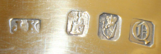 CROAGH PATRICK ORATORY CHALICE AND CIBORIUM HALLMARKS - History Ireland